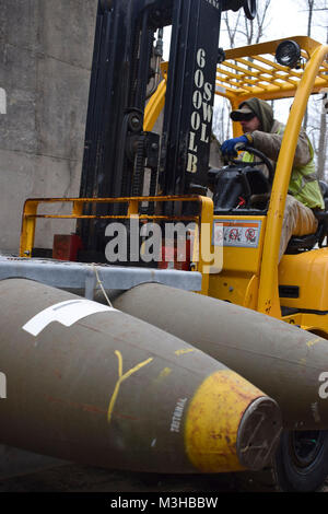 Crane Army Ammunition Activity employees produce MJU 61 A/B flares for ...