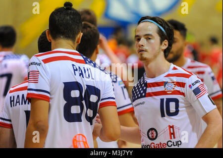 Toronto, Canada. 10th February 2018. Players in action during the USA ...