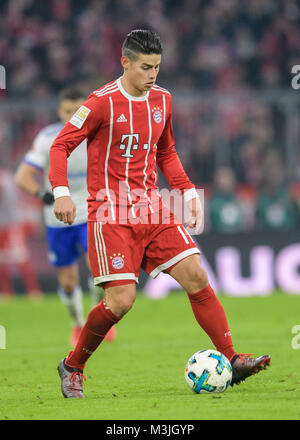 Bayern Munich's James Rodriguez plays the ball during the match against ...