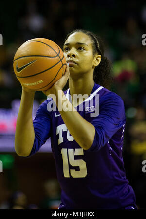 TCU guard Jayde Woods (15) battles Cornell guard Shannon Mulroy (22 ...