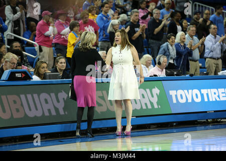 UCLA Bruins head coach Cori Close received the coaches award after an ...