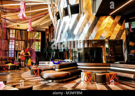 Shiny Hotel Lobby taken in 2015 Stock Photo - Alamy
