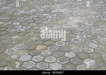 brick octagonal walkway pavement texture background Stock Photo - Alamy