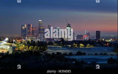 Los Angeles Skyline from Elysian Park taken in 2015 Stock Photo - Alamy