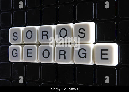 Soros text word title caption label cover backdrop background. Alphabet ...
