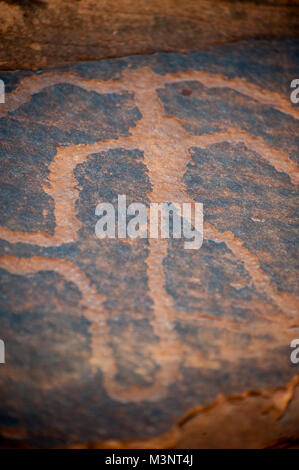 The Courthouse Wash Rock Art Panel in Arches National Park features ...
