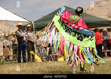 The Fancy Shawl Dance at Badlands National Park celebrates Native ...