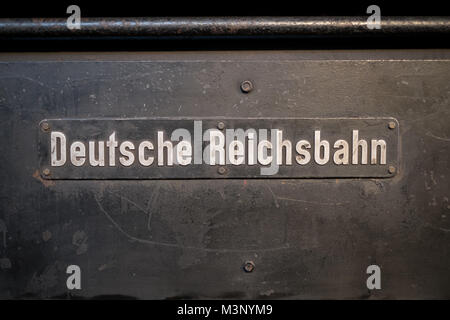 Deutsche Reichsbahn or German Reich Railway. German national railway ...