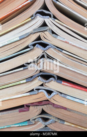 Image of stack old hardcover bound books Stock Photo - Alamy