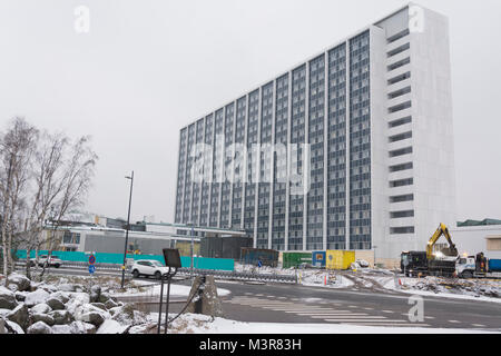 The Meilahti tower hospital under renovation in Helsinki Finland Stock ...
