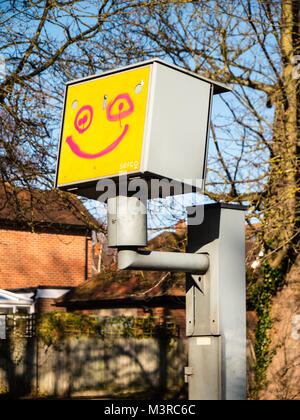 Smiley Face, Speed Camera, Caversham, Reading, Berkshire, England Stock ...