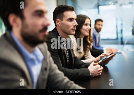 Picture of business people discussing on meeting Stock Photo - Alamy