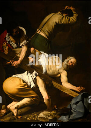 The Crucifixion of Saint Peter, 1601, by Caravaggio Stock Photo - Alamy