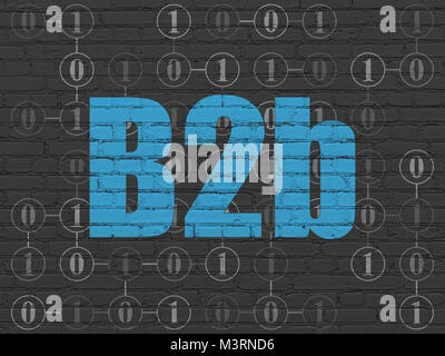 Business concept: B2b on wall background Stock Photo - Alamy