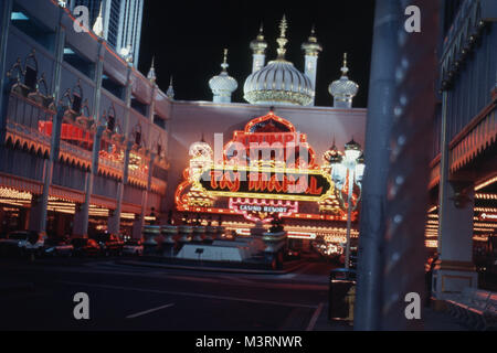 Facade of Trump Taj Mahal Casino in Atlantic City, New Jersey, USA ...