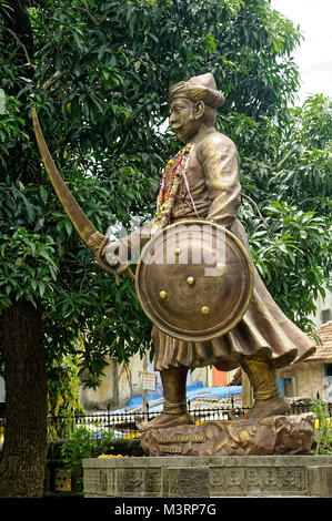 sarkhel kanhoji angre Statue, alibag, raigad, Maharashtra, India, Asia ...