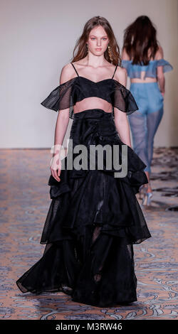 A model walks runway for alice McCall Fall/Winter 2018 runway show ...