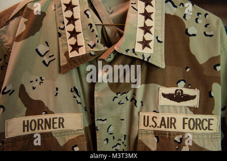 The uniform worn by Retired Air Force Gen. Charles Horner while he ...