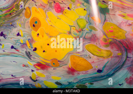 Grunge abstract paint patterns on colorful background Stock Photo - Alamy