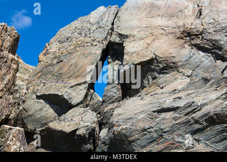 Aeolian erosion. The destruction of rocks by action of wind Stock Photo ...