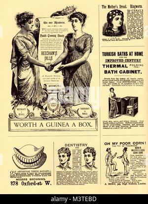 Victorian Advertising Poster Circa 1890-1900 Stock Photo - Alamy