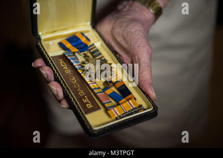 Russell Gackenbach, the navigator aboard the B-29 Superfortress ...