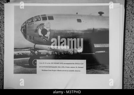 Russell Gackenbach, the navigator aboard the B-29 Superfortress ...