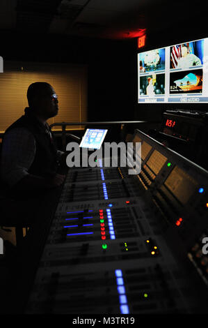 Mr. Casper Manlangit, Pentagon Bureau Unit, preforms control room ...