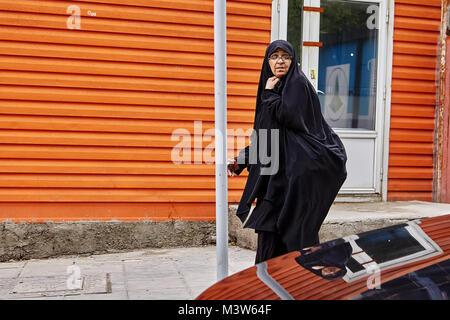 Tehran, Iran - April 28, 2017: two Iranian women in religious veil are ...