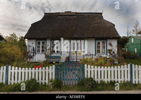 Typical houses in Born, Darß, Germany Stock Photo - Alamy