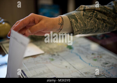 Chief Master Sgt. Jose Barraza talks to a group of technical sergeants ...