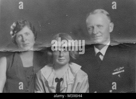 Chester Nimitz (right), wife Catherine (center) and mother-in-law Mary ...