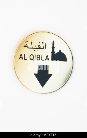 Arrow with Mecca direction Stock Photo - Alamy