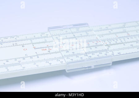 Engineer's slide rule for doing mathematical calculations before ...