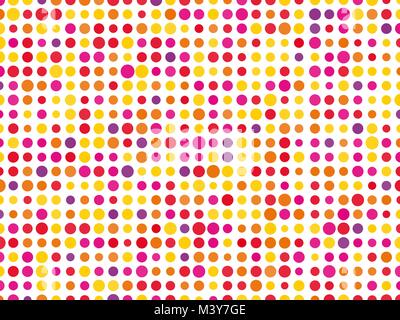 colorful background composed of different sized dots Stock Vector Image ...