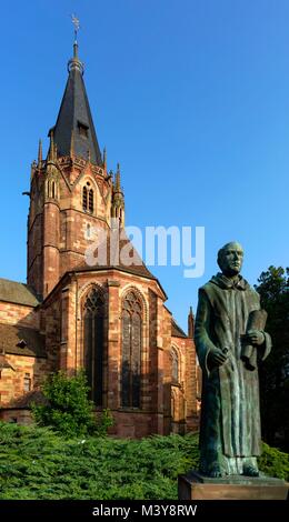 France Bas Rhin Wissembourg Saint Pierre Saint Paul church Stock Photo ...