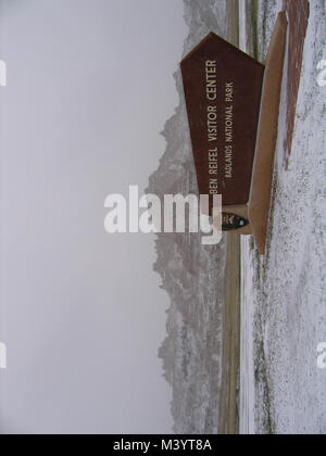 The Ben Reifel Visitor Center in Badlands National Park provides ...