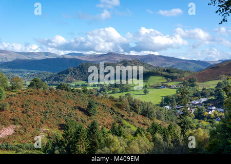 Amazing landscape of the Lake District National Park - aerial view ...