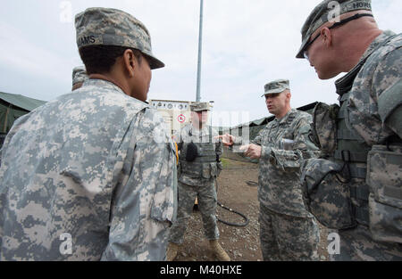 Command Sergeant Major (CSM) Rodney Rhoades (right), the 21st Theater ...