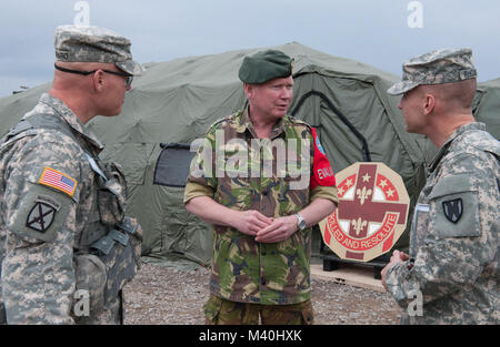 Command Sergeant Major (CSM) Rodney Rhoades (right), the 21st Theater ...