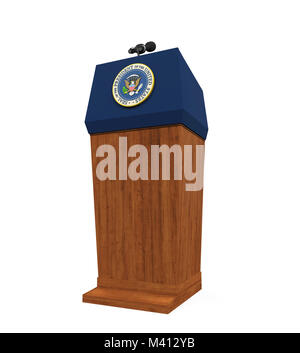 US Presidential podium - USA Stock Photo: 89330867 - Alamy