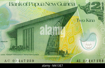 Papua New Guinea 2 Two Kina Bank Note Stock Photo - Alamy