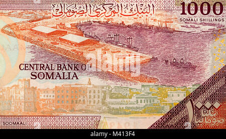 Somalia one thousand 1000 Shilling Bank Note Stock Photo - Alamy