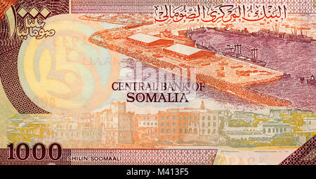 Somalia one thousand 1000 Shilling Bank Note Stock Photo - Alamy