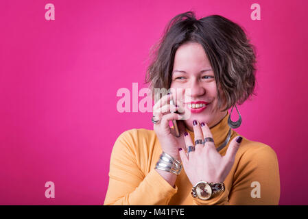 Inappropriate casual phone call Stock Photo - Alamy
