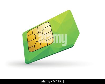green sim card Stock Vector Image & Art - Alamy