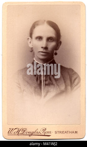 Studio portrait of Sarah Jupp, née Stringer, born 1843: Victorian ...