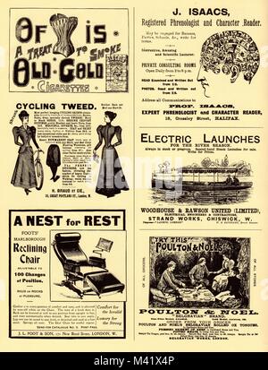 Selection of Victorian and Edwardian advertisements Stock Photo - Alamy