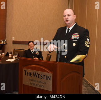 VIRGINIA BEACH, Va. Command Master Chief Matthew Turner, the senior ...