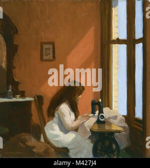 Edward Hopper Girl at a Sewing Machine (1921 Stock Photo - Alamy